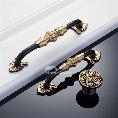Black Gold 5 Inch Brass Cabinet Pulls Luxury Kitchen Cabinet Door