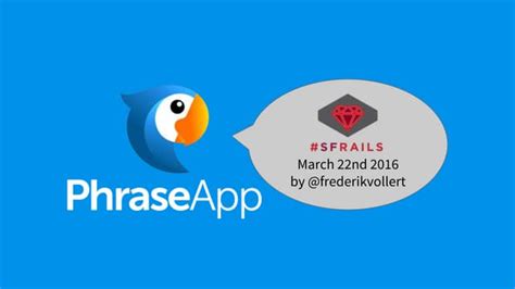ruby on rails internationalization best practices i18n sfrails ppt