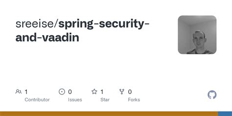 GitHub Sreeise Spring Security And Vaadin