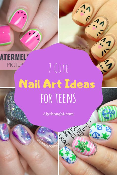 7 Cute Nail Art Ideas For Teens Diy Thought