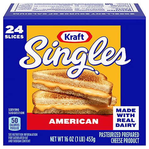 Kraft Individual Wrap Cheese American Singles 24 Ct Cheese Buschs