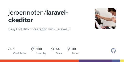 GitHub Jeroennoten Laravel Ckeditor Easy CKEditor Integration With Laravel