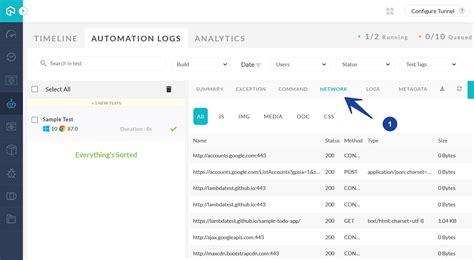 How To Enable Network Logs To Selenium Cloud Tests Testingdocs