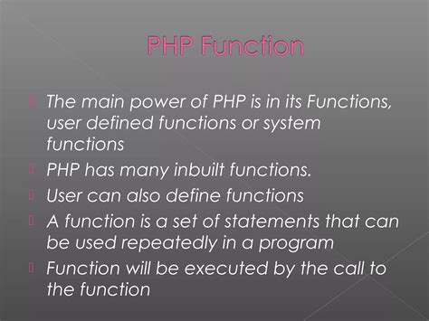 introduction to php 5 ppt