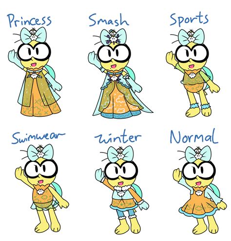 Lakitu Princess Outfits By IceCreamLink On DeviantArt