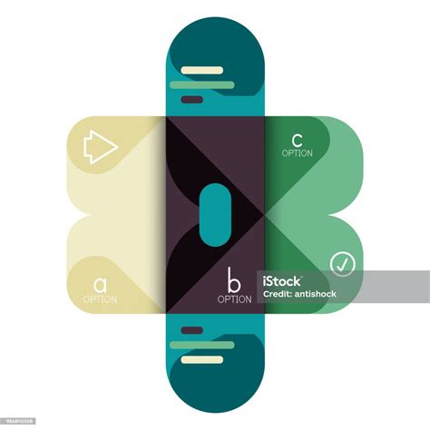 인포 그래픽 옵션 및 단계적으로 둥근된 사각형 차트 그래프 옵션 부품 프로세스 다이어그램의 요소 0명에 대한 스톡 벡터 아트 및