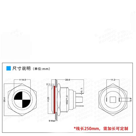 22mm Metal Indicator Led Small Waterproof Power Si Grandado
