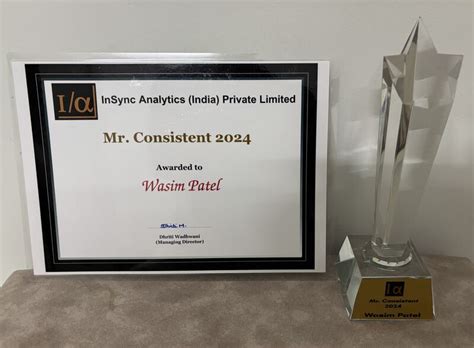 I Am Incredibly Grateful For The Honor Of Receiving The ‘mr Consistent