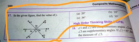 SOLVED In The Given Figure Find The Value Of Y