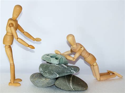 무료 이미지 가을 혼자 장난감 친구 자극 용기 작은 입상 중지 믿음 액션 피규어 사고 나무 인형 코치