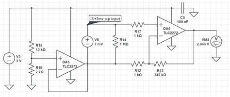 Operational Amplifier Non Inverting OpAmp Bias Not Acting As Expected UPDATE Electrical