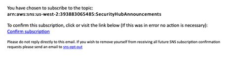 How To Subscribe To The New Security Hub Announcements Topic For Amazon