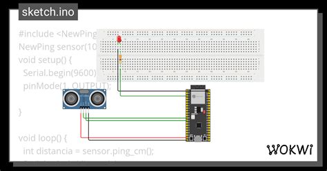 Distancia Wokwi Esp32 Stm32 Arduino Simulator