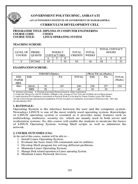 Cm5474 Linux Operating Pdf Operating System File System