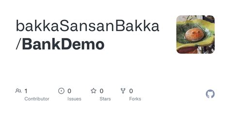 Github Bakkasansanbakka Bankdemo