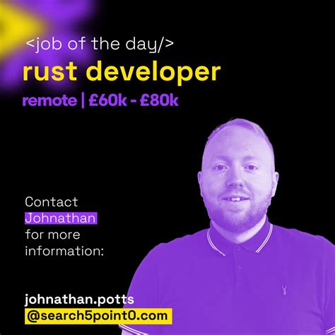 Search 50 On Linkedin Rustdeveloper Jobopportunitys Search5point0