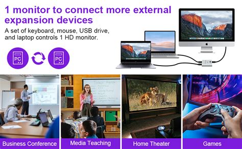 Bi Directional 8k Usb C Switcher Usb C Switch 2 In 1 Out 1 In 2 Out Type C Kvm Switch