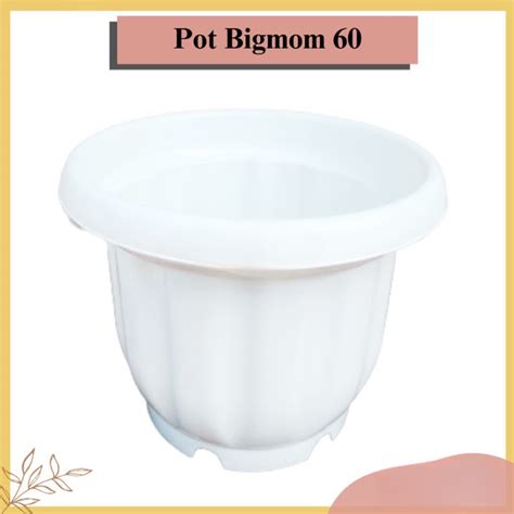 Jual Pot Big Mom Putih Jumbo 60cm Tanaman Buah Bunga Hias Size Besar 60