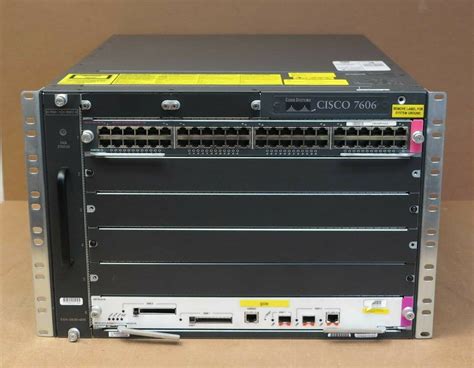 Cisco 7606 Router Chassis 7u 1x Ws X6148a Ge Tx 1x Rsp720 3c Ge 2x 2700w Psu
