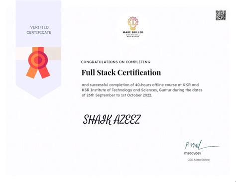 Azeez Basha Shaik On Linkedin Im Incredibly Proud To Have Completed