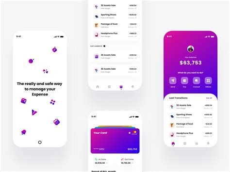 Expense Manager Mobile UI UX Design App Behance
