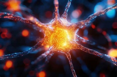 Glowing Network Artificial Intelligence Brain Activity Synaptic Connections Neural Network