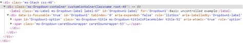 Container Classname For Dropdown Component · Issue 9096 · Microsoft