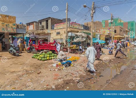 Atbara Sudan March 4 2019 View Of A Street In Atbara Sud