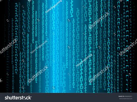 Blue Binary Code Background Stock Vector Royalty Free Shutterstock