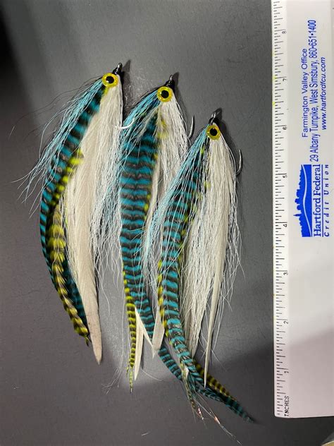 3 Pack Mackerel Fly Hollow Fly Hollow Fleye Mackerel Pattern Fly