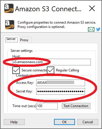 Legacy Amazon S3 Connection COZYROC