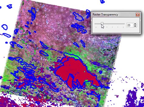 gis lab Интерактивное управление прозрачностью растра в qgis
