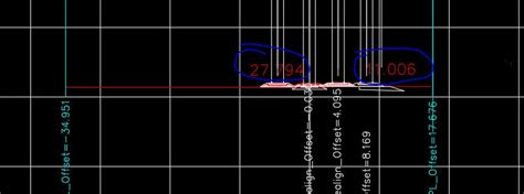solved automate dimensions between 2 points lines in a cross section