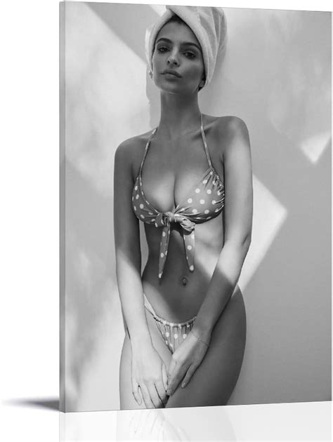 Havern Emily Ratajkowski Vintage Poster Superstar Canvas