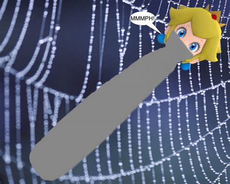 Princess Peach Cocooned In Spiderweb By Bluebondager7433 On Deviantart