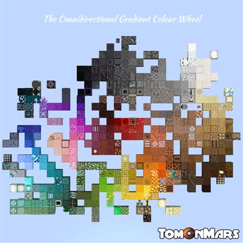 Minecraft Gradient Lots Of Color Stones 206 Color Stones Mcreator