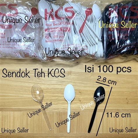 Jual Sendok Teh Plastik Kcs Isi 100 Sendok Puding Agar Jelly Besar