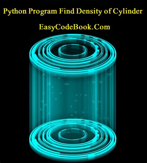 python density of cylinder program