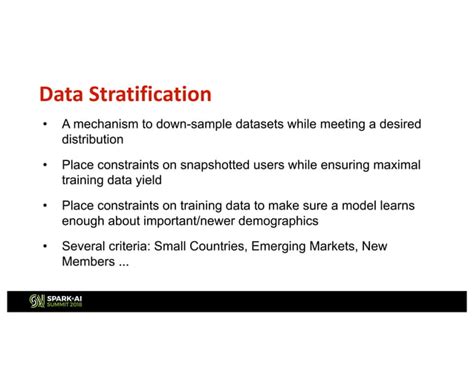 Apache Spark Based Stratification Library For Machine Learning Use