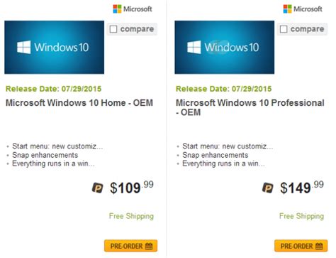 Windows Home Pro OEM Licenses Price List Tech Journey