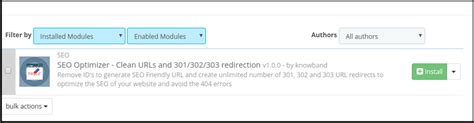 Prestashop Seo Optimizer Clean Urls And 301 302 303 Redirection Module