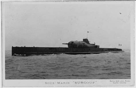 Nh 89653 Surcouf French Submarine 1929