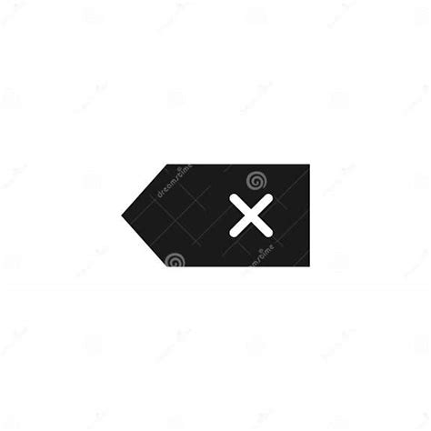 Backspace Icon Delete Icon Remove Icon Stock Vector Illustration