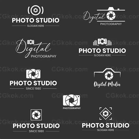 دانلود 9 لوگو عکاسی دانلود وکتور لوگو عکاسی سیجی کوک