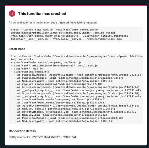 Gatsby Returning Error Page For Ssr Page Works Locally But Not On Netlify Support Netlify