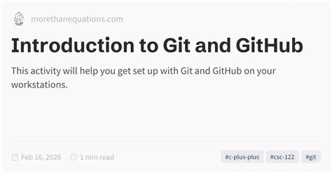 Introduction To Git And Github