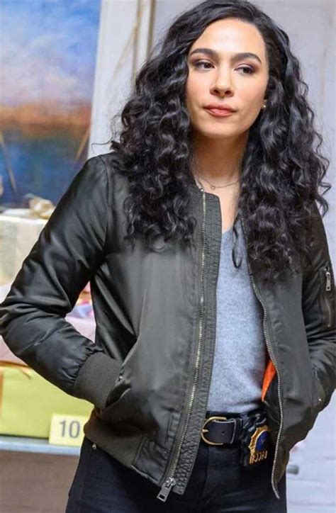 Dani Powell Prodigal Son Aurora Perrineau Black Bomber Jacket