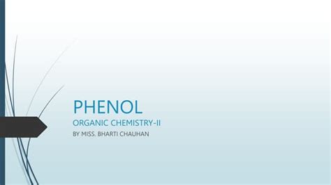 Qualitative Test For Phenol Pptx Qualitative Test For Phenol Pptx