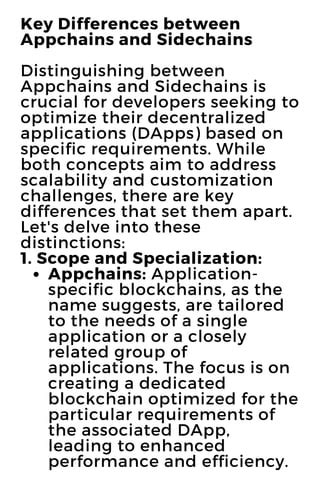 Appchains Vs Sidechains Unraveling The Differences For Dapp Developmentpdf