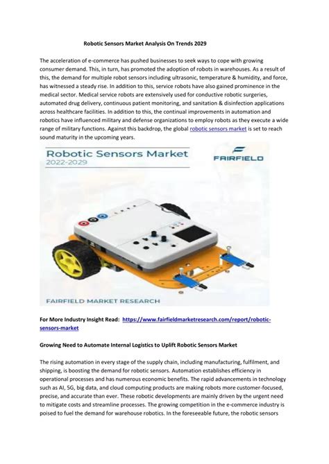 Ppt Robotic Sensors Market Powerpoint Presentation Free Download